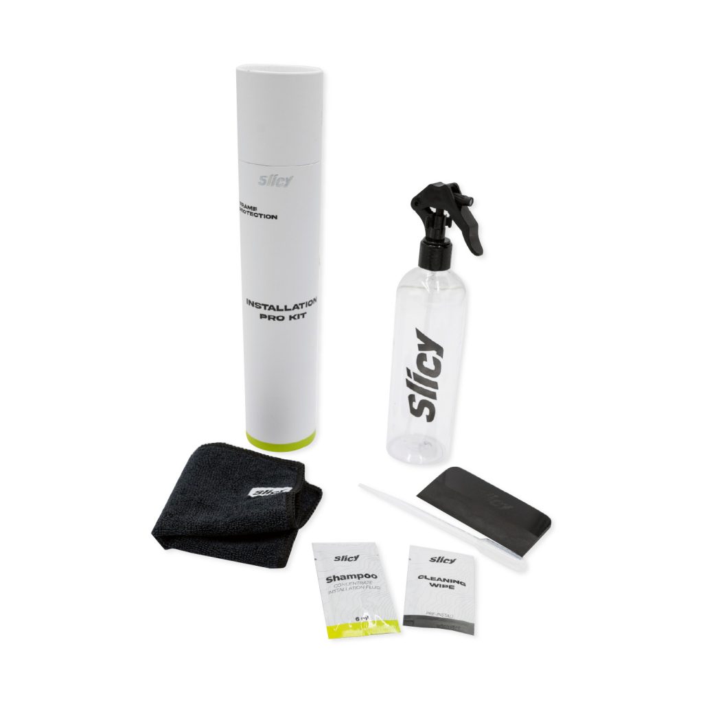 Rubber bike frame protection - Slicy BLACK GUM